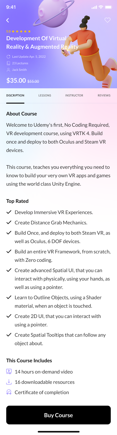 Nuton – Online Learning React Native App | Expo SDK 44.0.0 by George_Fx